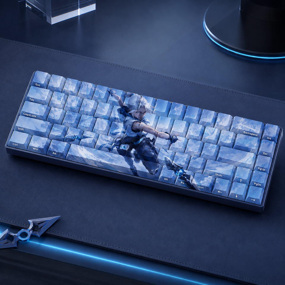 Custom VALORANT Jett 68 Key Side Legend PBT Dye Sublimation Keycaps ...