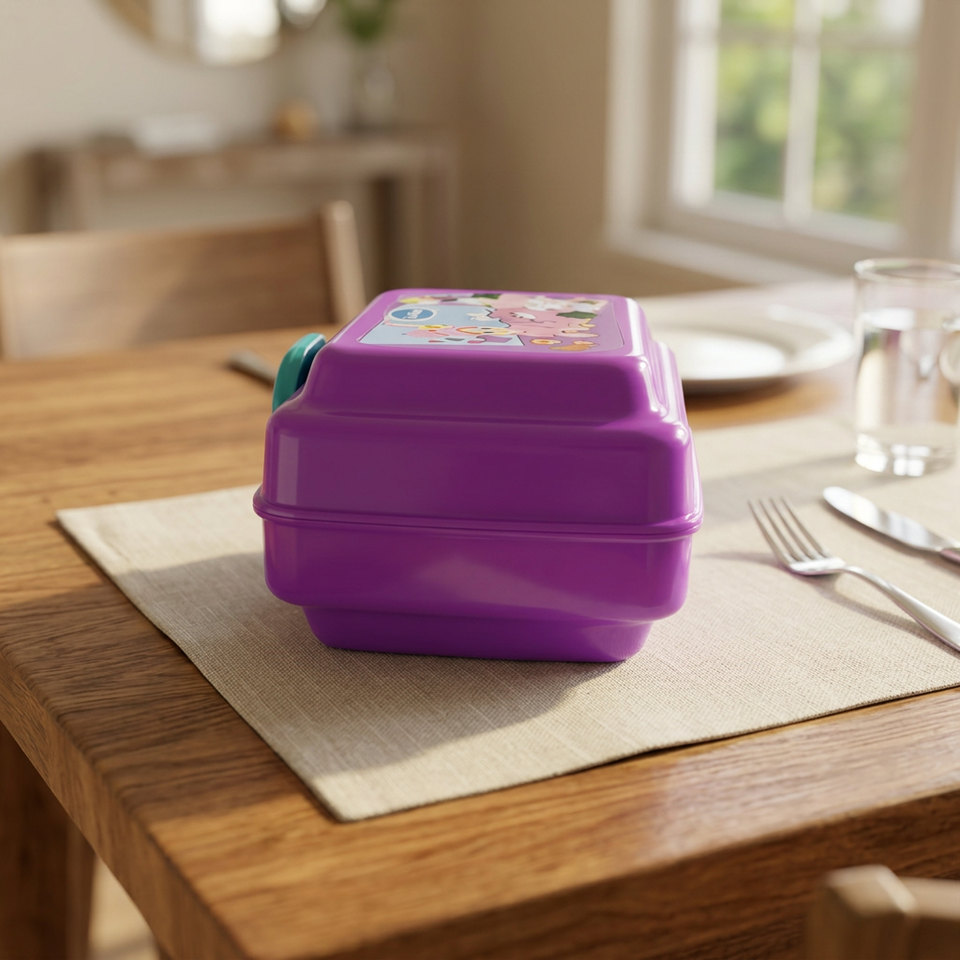 BPA-Free Eco-Friendly Kids Bento Box Single Plastic Lunch Container ...