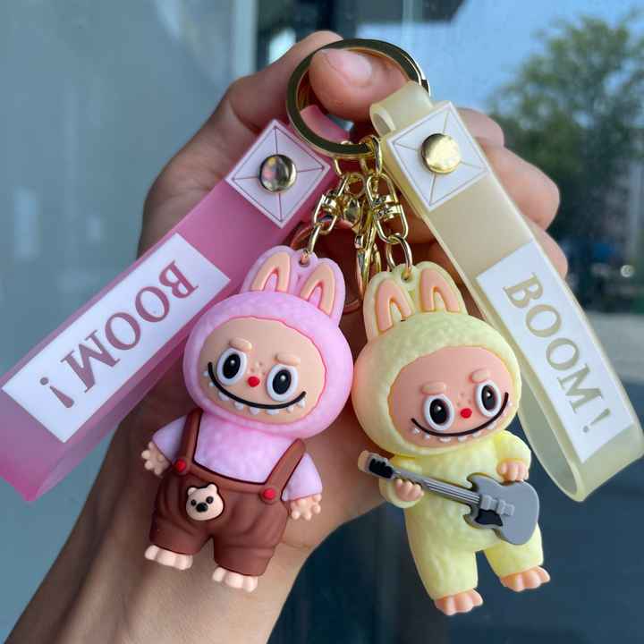 The Monsters Keychain Cartoon Pendant Car Bag Keyring Charm Little ...