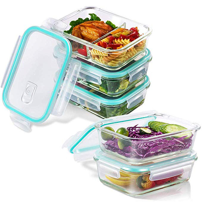 Lehe Borosilicate Glass Food Storage Containers - Durable & Sustainable