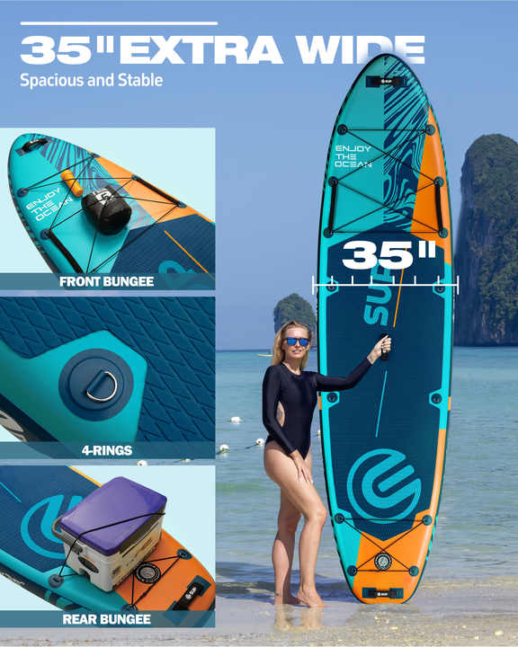 E SUP Stable Beginner SUP Board Travel-friendly ISUP with Backpack ...
