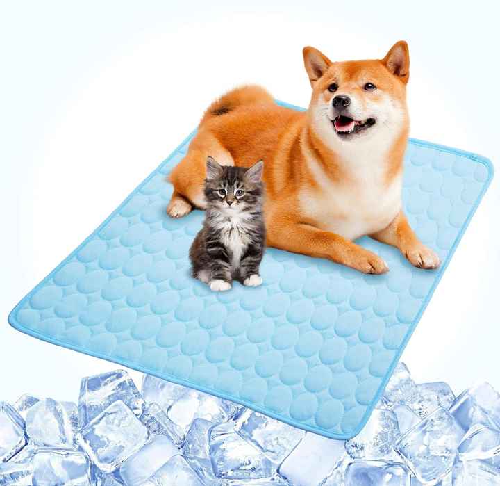 Self Cooling Blanket Dog Cooling Mat Cooling Mat for Pets Heat Washable ...