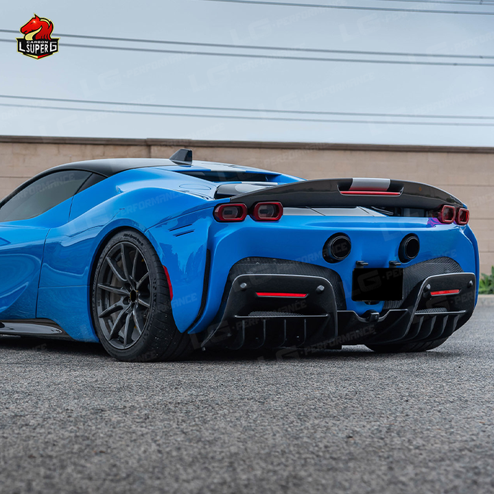 Upgrade Your Ferrari SF90 with N-Style Carbon Fiber Spoilers