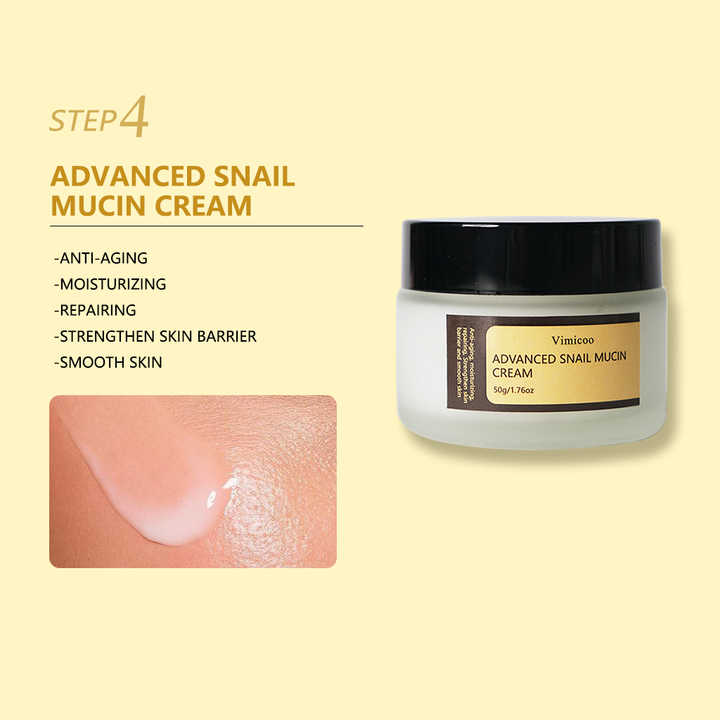 50 Sets OEM Korean Organic Snail Muscin Peptide Hydratng Facial ...