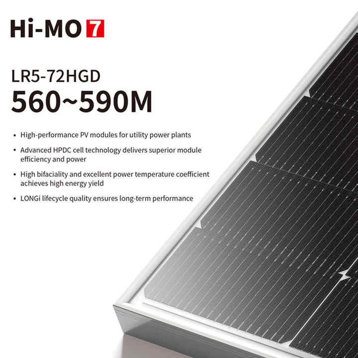 Longi High Efficiency Hi-Mo 7 Solar Panels 580w LONGi Himo 7 Pv Solar ...