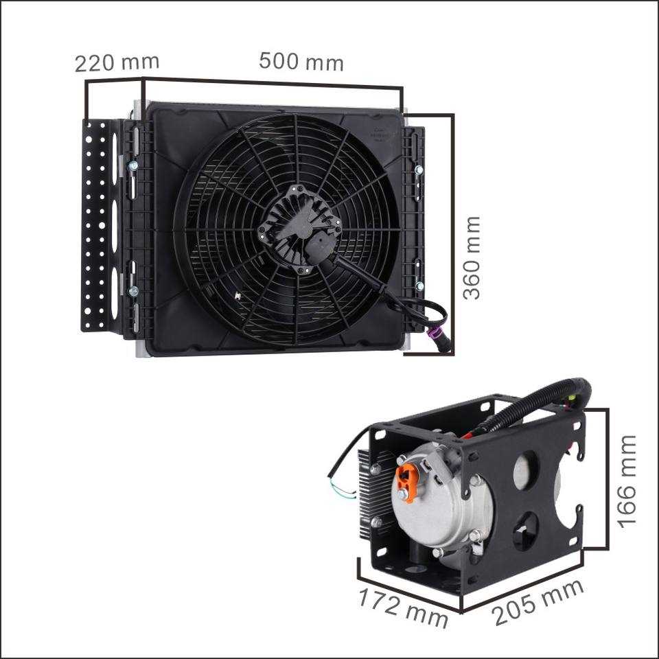 24V/12V Split Cab RV Air Conditioner for Camping Van & Truck Parking ...