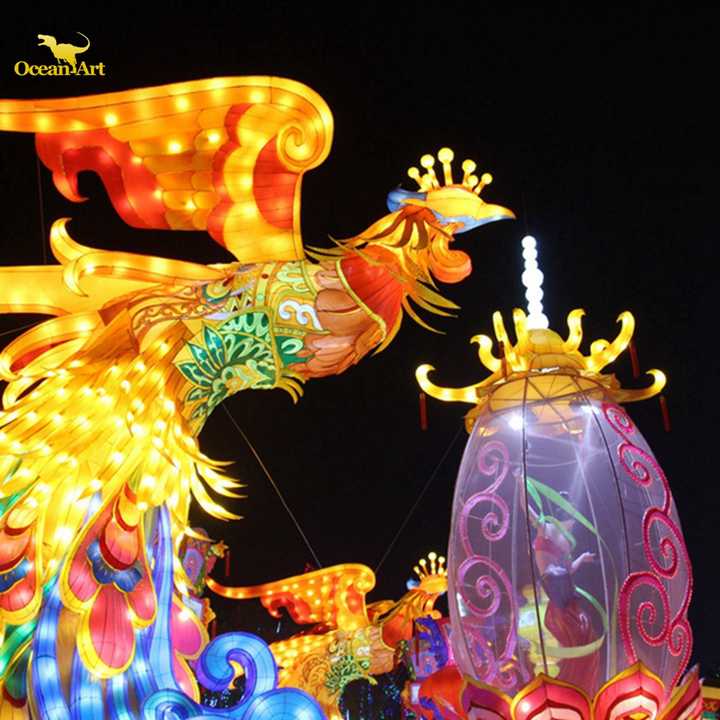 Outdoor Cultural Light Displays for Festivals Theme Park Prop Lighting ...