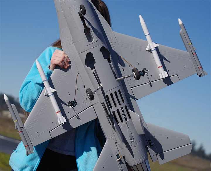 FMS 70mm EDF F-16C Fighting Falcon PNP High Speed RC Fighter Jet ESC ...