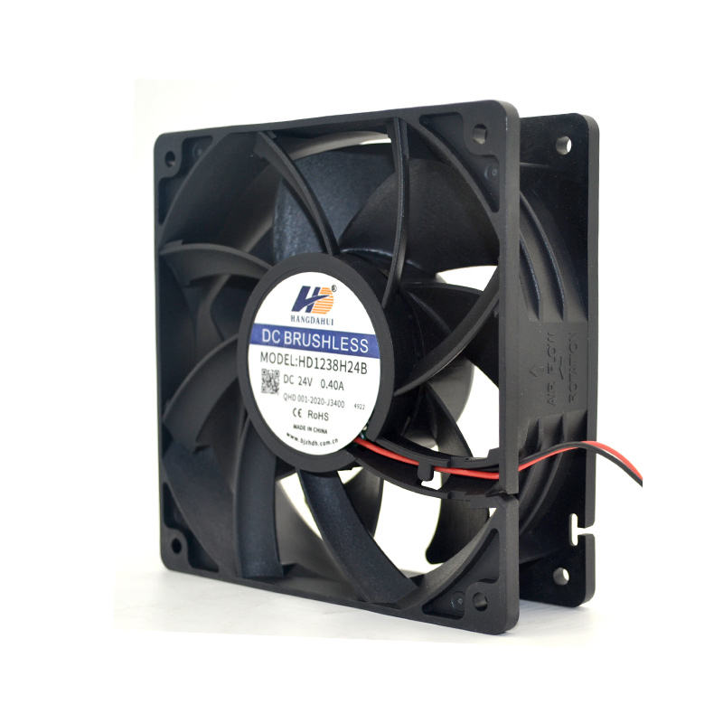 12038 DC 24V Heavy Duty Cooling Fan for HVAC Control Units Power ...