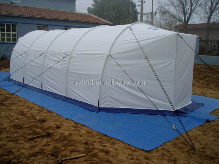 Stock UN Disaster Relief Tent Refugee Tent Fibreglass Pole Light Weight ...