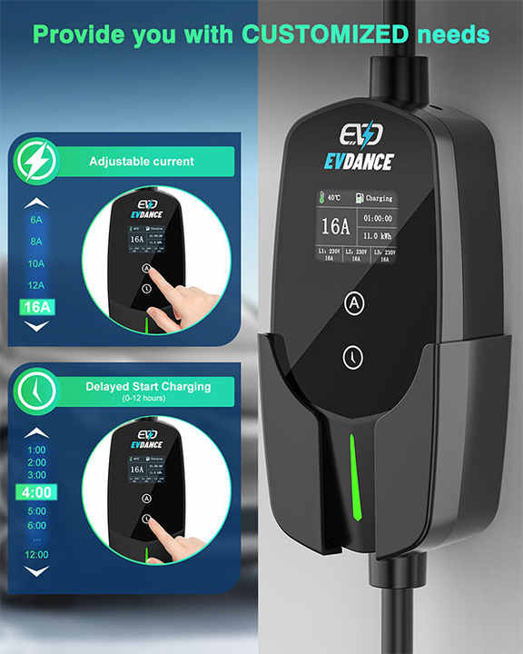 11KW Portable EV Charger - Fast, Reliable, and Convenient