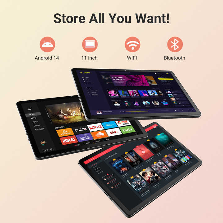 Digiland New Android Tablet 11 Inch - 12GB+128GB Customizable