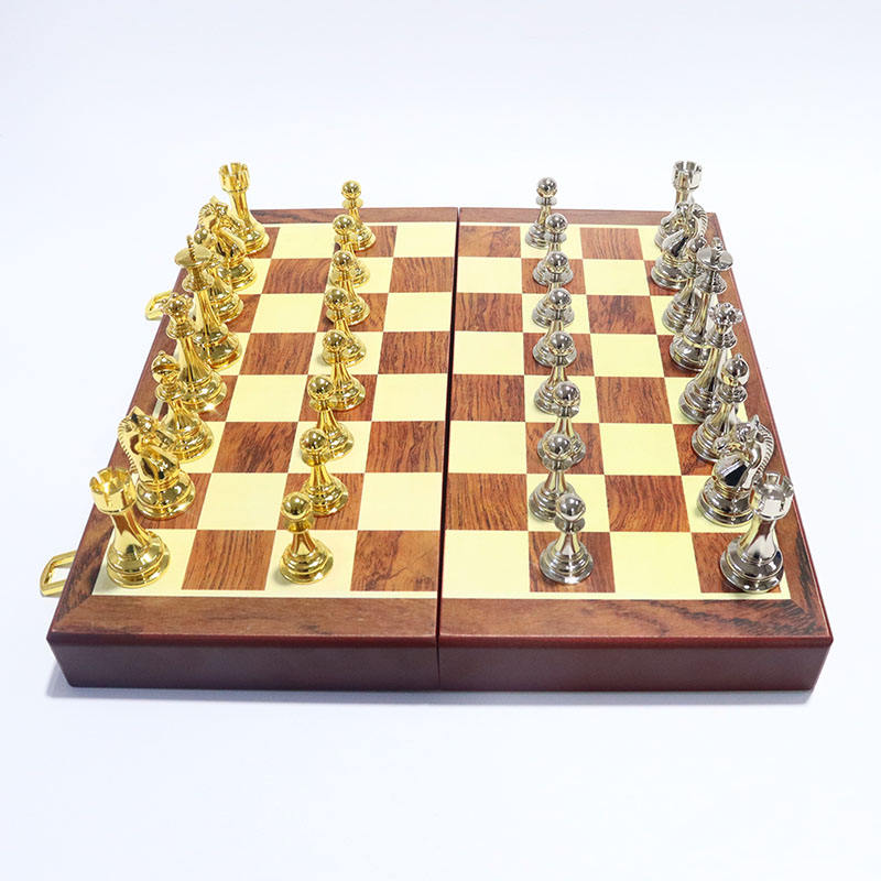 Top-Grade Zinc Alloy Foldable Chess Set - Anti-Wear Game for Adults ...