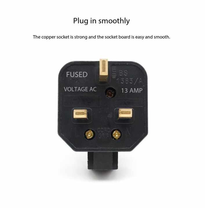 OEM Unbreakable 3-Way 13A UK 3 Pin Plug High Quality Plastic Electrical ...