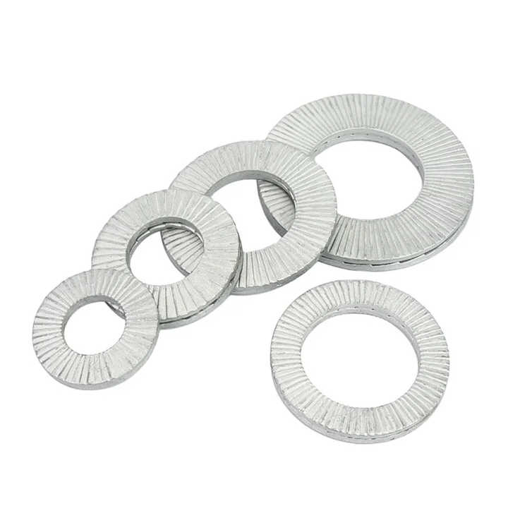 Din25201 M6 M8 Brass Double Fold Self-Locking Washer Stainless Steel Plain Finish Split Style ...