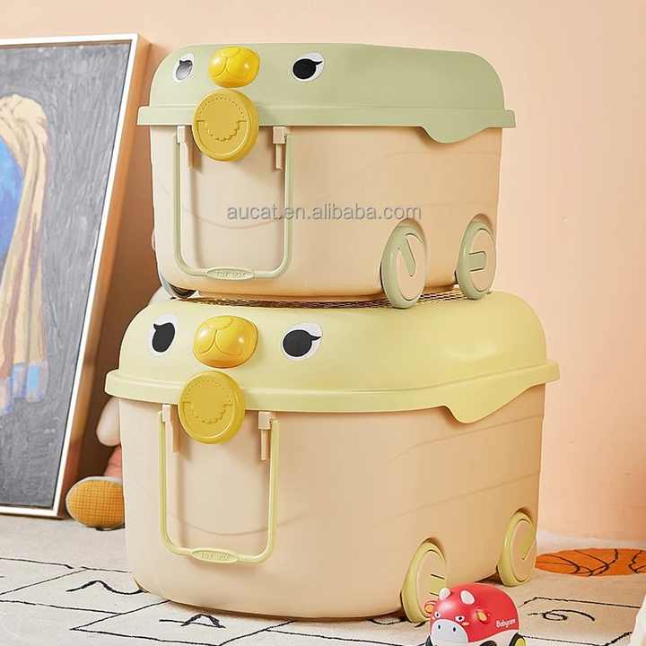 Cute Cartoon Animal Stackable Plastic Kids Storage Box Children Toys ...