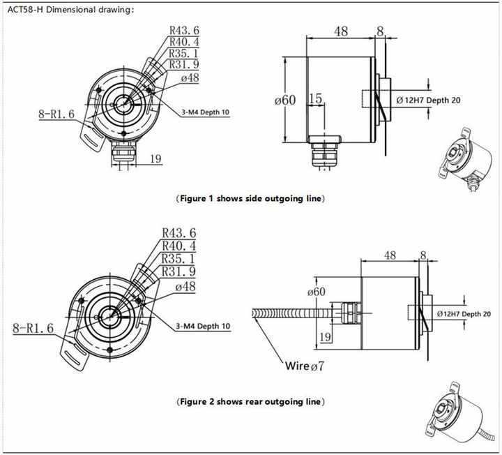 Encoder 60mm IP68 Maximum Speed 6000 Rpm SSI Absolute| Alibaba.com