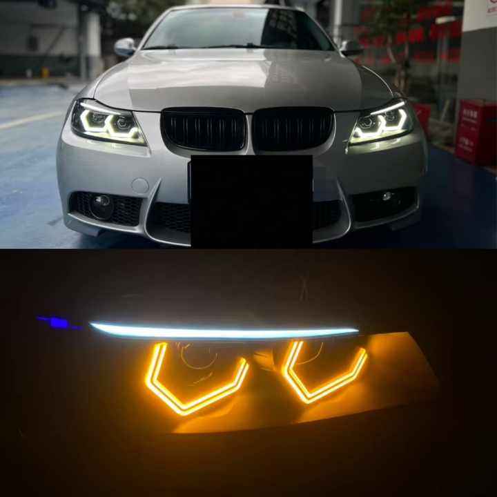 3 Series E90 2009-2012 DRL LED Headlight Front Headlamp OSS Style Head ...