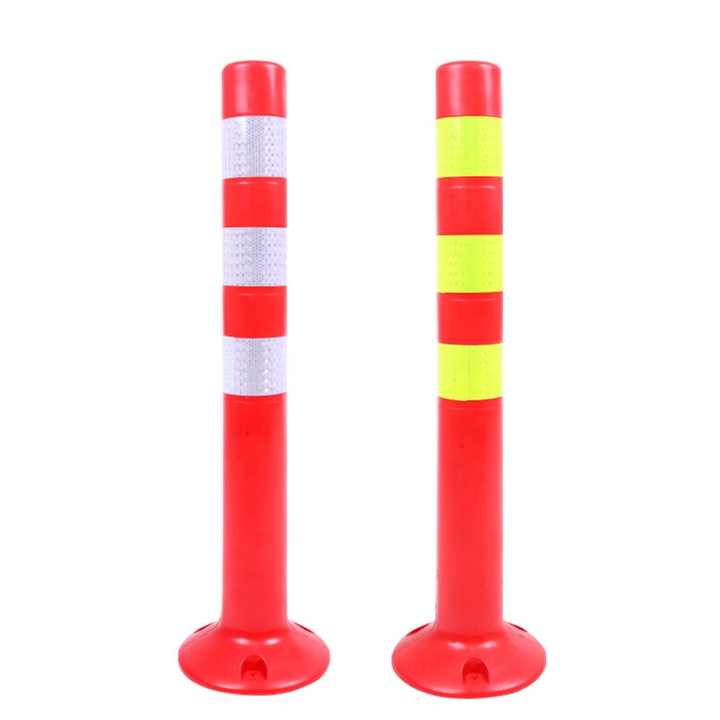 Flexible 700mm Red PE Warning Column Bollard - OEM Available