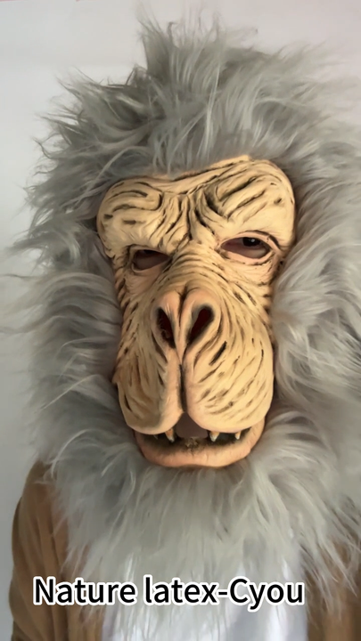 Animal Chimp Latex Mask - Full Head Gorilla Monkey Ape