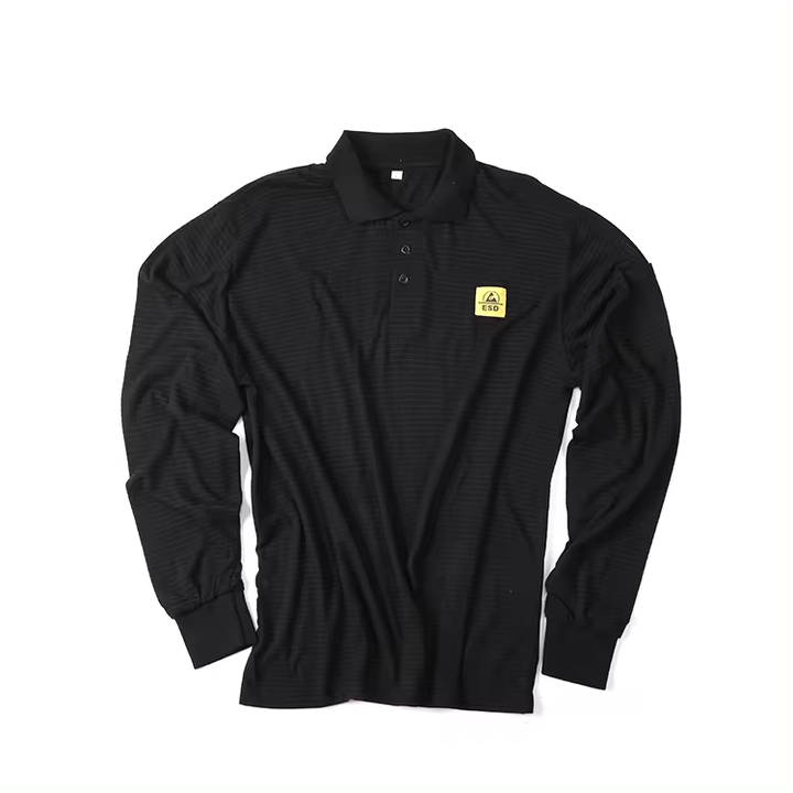 ESD Summer Black T Shirts - Anti Static POLO Shirts