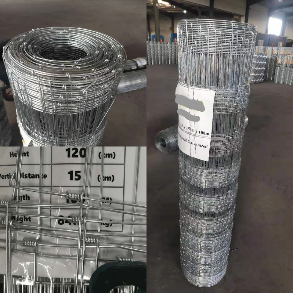 Heavy Duty Fixed Knot Woven Wire Field Fence Galvanized 2.0mm 2.5mm ...