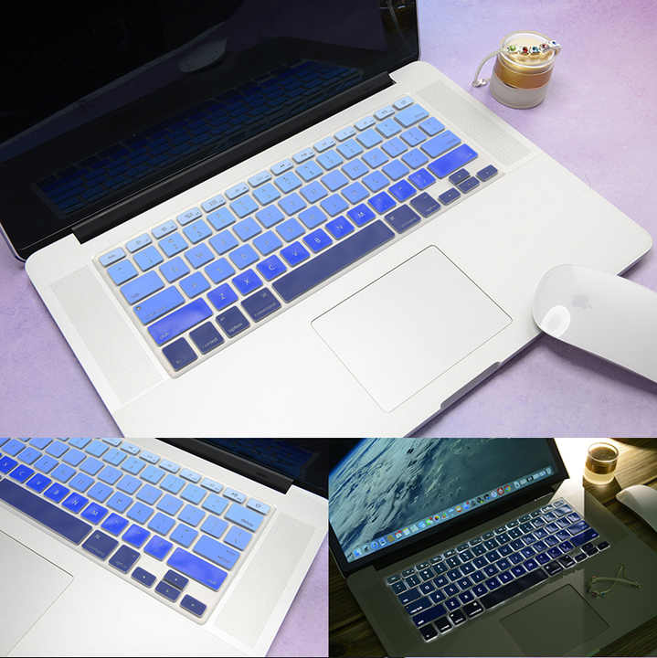 Laptop Keyboard Cover Protector Silicone TPU Keypad Skin Gradient ...