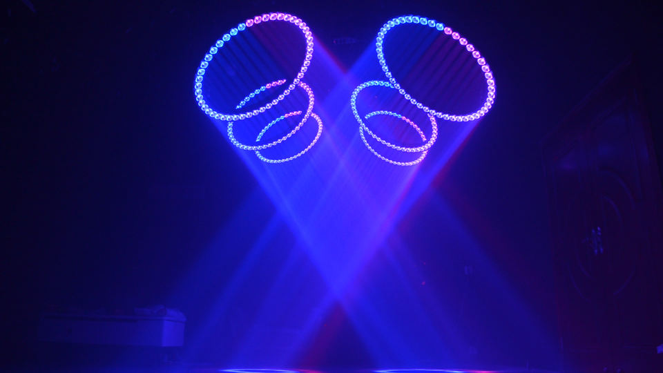 New Kinetic LED Ring Light - DMX Lifting System for Clubs