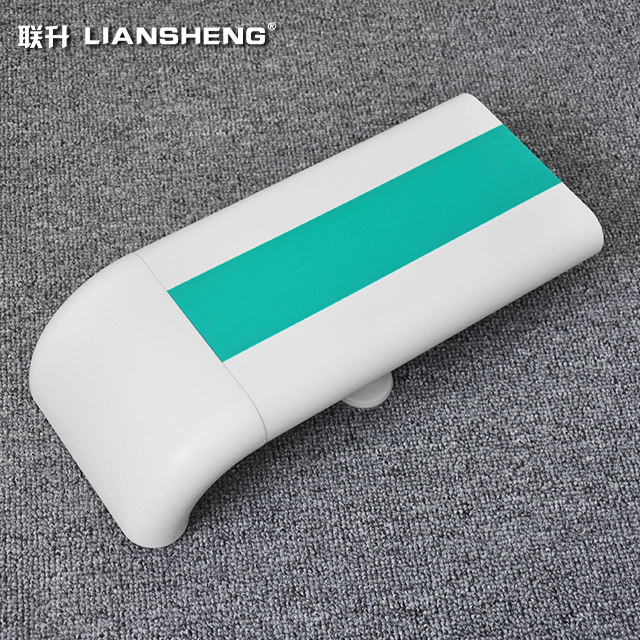 140mm Hospital Corridor Handrails Crush-proof Medical Aluminum PVC ...
