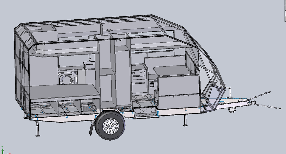 Gengxin Off-Road Pop Top Camper Trailer W/ Toilet & Shower ...