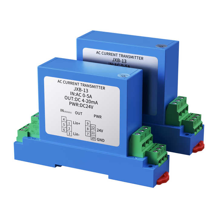 0 to 10V 5V AC DC Current Transmitter 35mm Din Rail AC 0-10A DC 0-10A ...