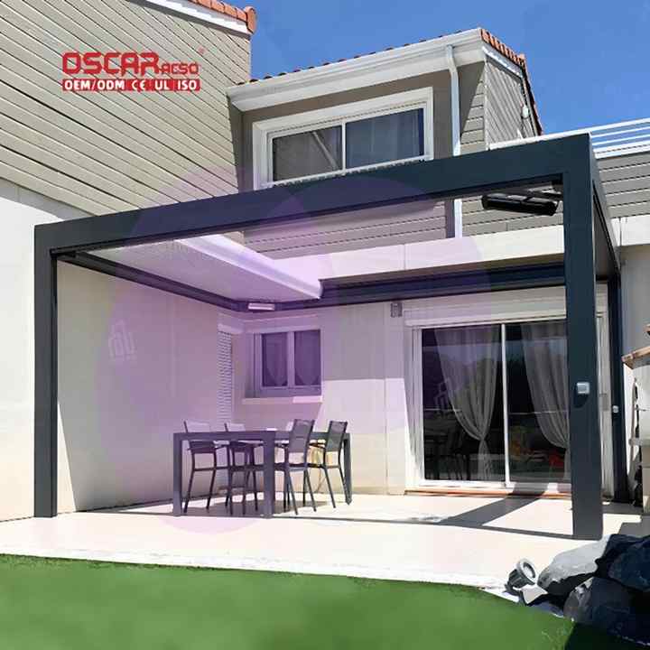 Gola Retractable Roof Waterproof Shutter Outdoor Patio Balcony Garden ...