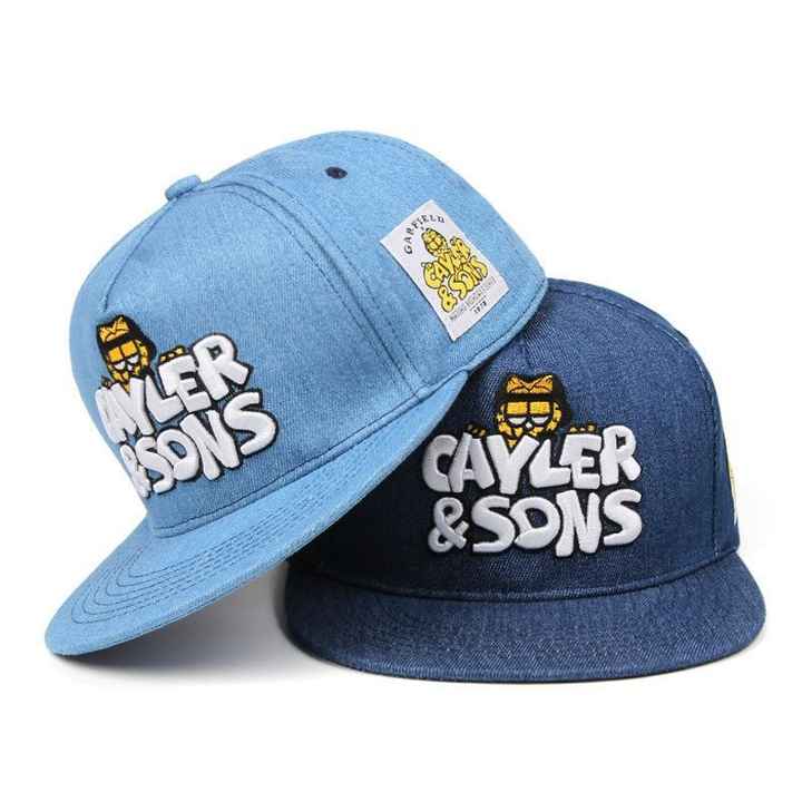 Garfield Baseball Flat Brim Custom Embroidered Men Women Hats Rap ...
