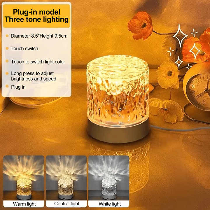 Mini Bedroom Touch Sensor Night Light Remote Control Rechargeable RGB ...