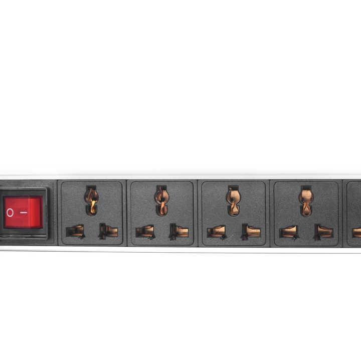 1.5M 3M Cable PDU 8-Way 230V Low Voltage Socket Vertical UK