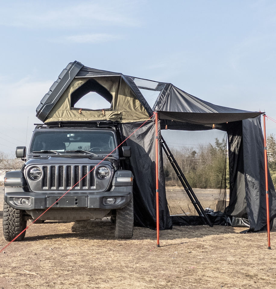 Roof Top Tent Side Open Premium Large Space Aluminum Rooftop Tent Hard ...