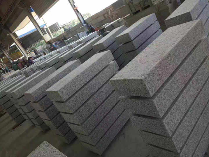 Modern Grey Flamed Granite Driveway Brick Pavers - OEM | Wholesale