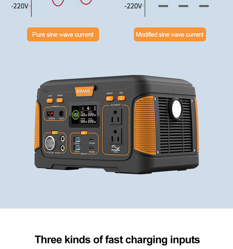 110V 220V Li-ion Battery Off Grid Portable Solar Generator 1000W 1500W ...