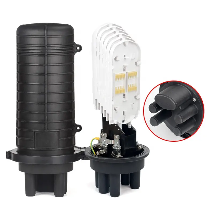 Outdoor 48 96 Core Dome Type Closure Fiber Cable Joint Box Fiber Optic ...