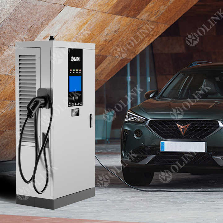 Olink High Quality Ev Charger Station Commercial Double Gun GBT 120-180KW DC Fast Floor Mounted ...