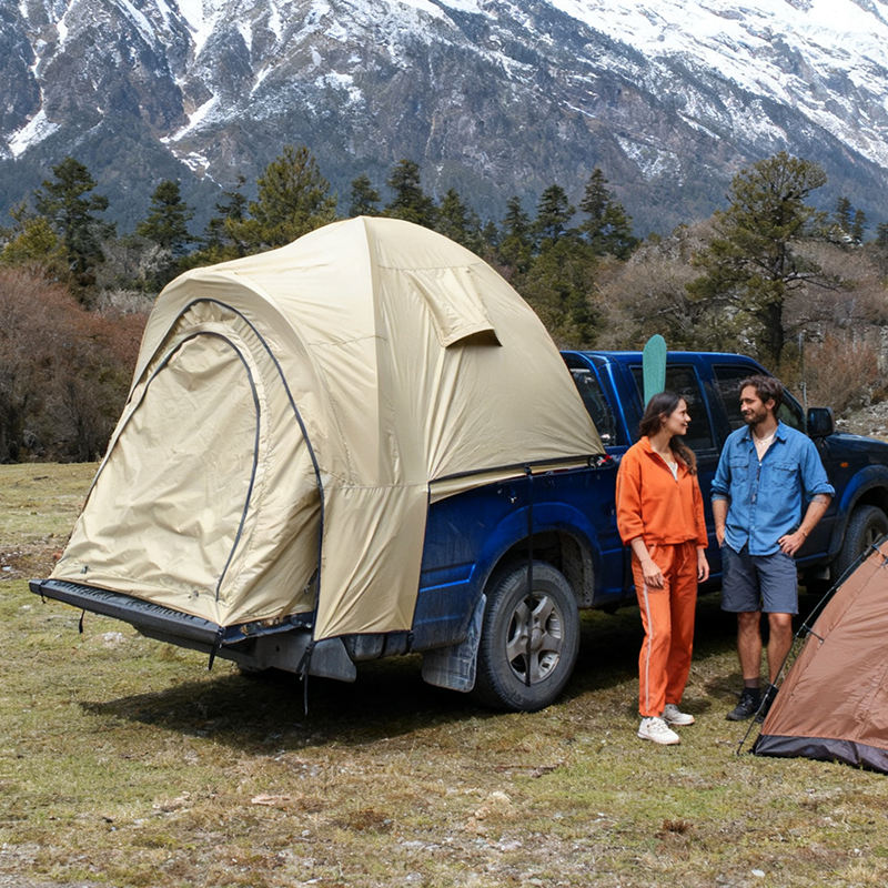 Car Roof Top Tailgate Tent Fiberglass Frame Waterproof Oxford Fabric ...