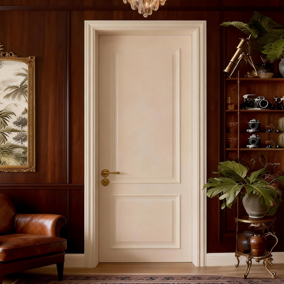 Modern Waterproof Solid Wood PVC Interior Doors New Design with ...