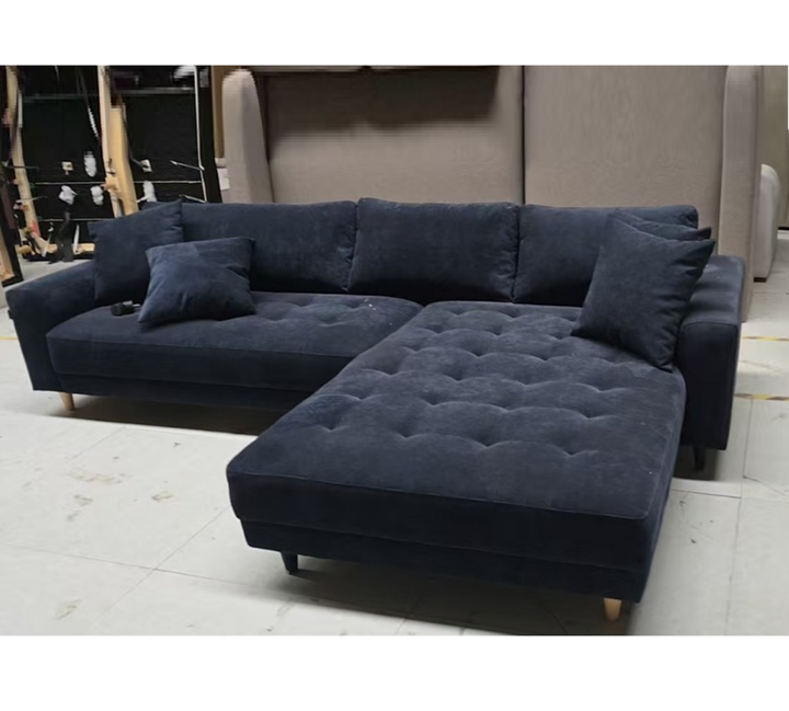 Northern Europe High Quality Three Seat Corner Sofa Small Living Room L ...