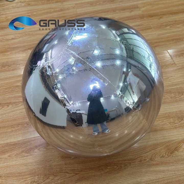 Indoor Advertising Decoration Giant Silver Inflatable Mirror Ball ...
