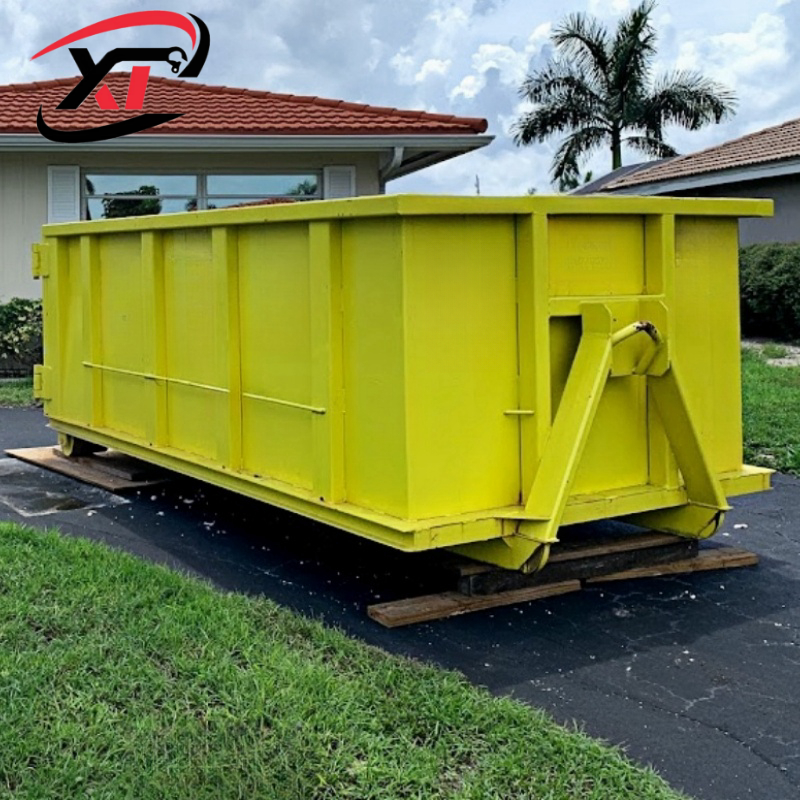 XINTUO Reinforced Steel Frame Roll Dumpsters Hook Lift Bins Abrasion ...