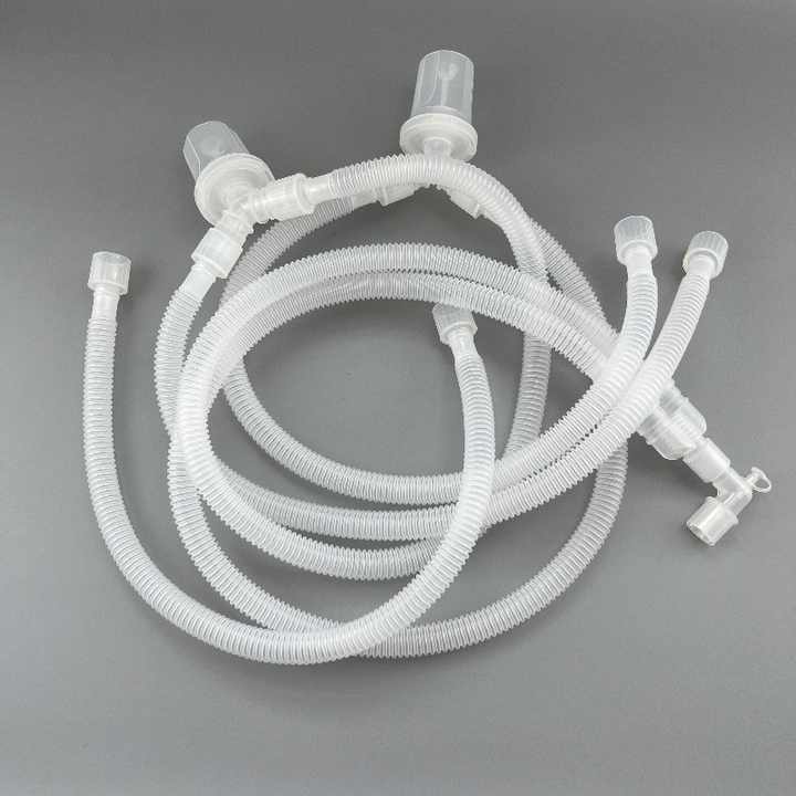 Disposable PVC Corrugated Hose Anesthesia Breathing Adult Ventilator ...