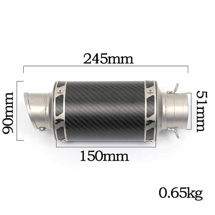 Open Pipe Motorcycle Exhaust Muffler Scooter Exhaust System Ava ...