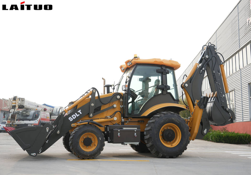 LaiTuo Retroexcavadora Towable 4WD Diesel Backhoe Loader Earth-Moving ...