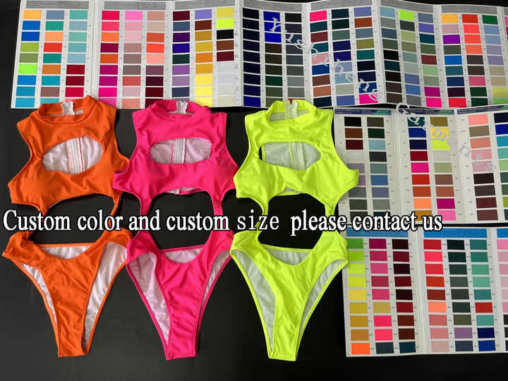 2025 Sexy Women Girl Thong Bikini High Cut Push Up Tummy Control Swimsuits One Piece Swimwear