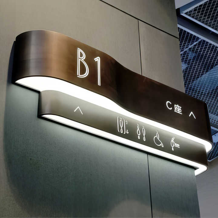 Outdoor Indoor Building Guide Sign Direction LED Signage